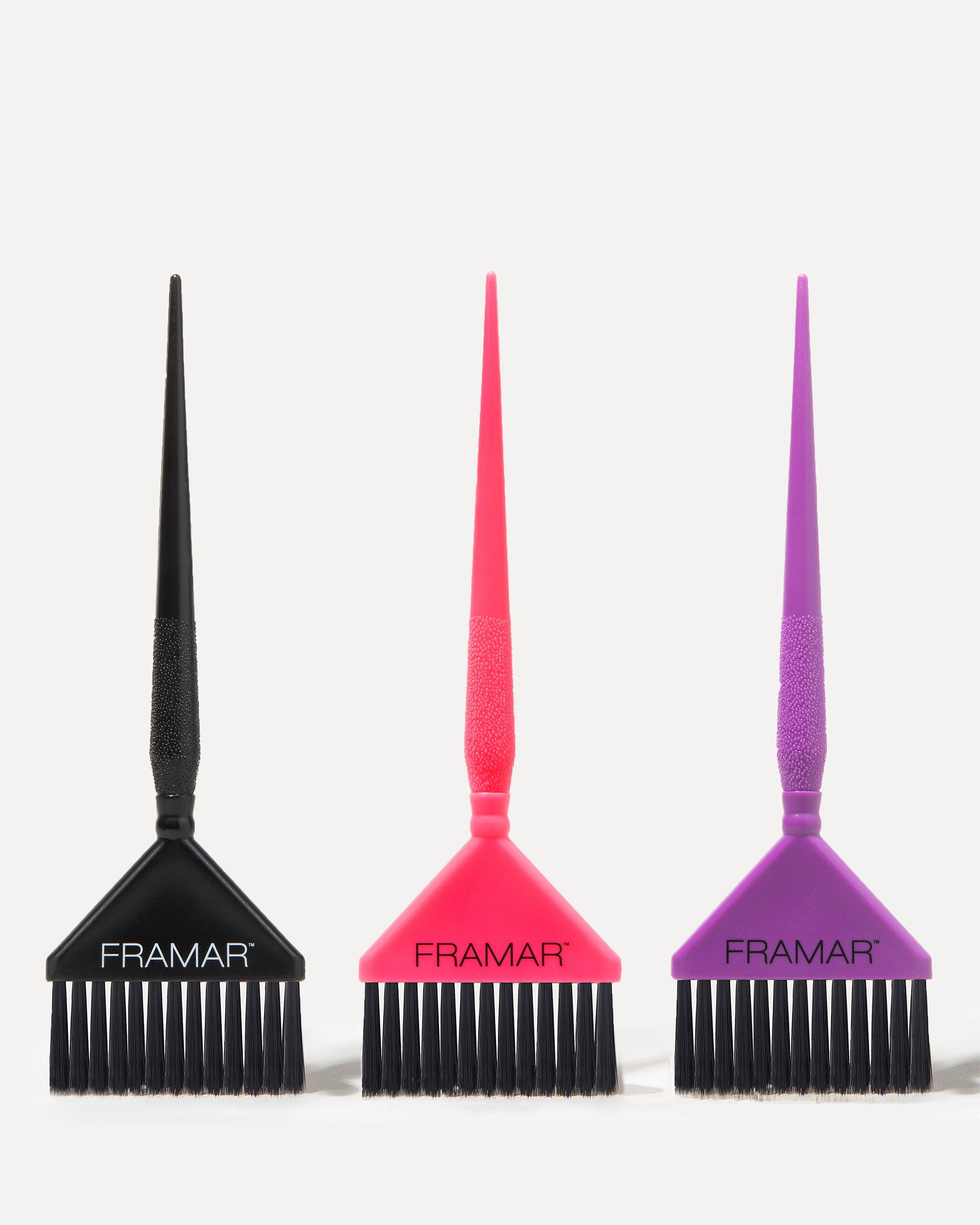 Framar Big Daddy Hair Color Brush Set | Hair Dye Brush 3 Pack, Extra ...